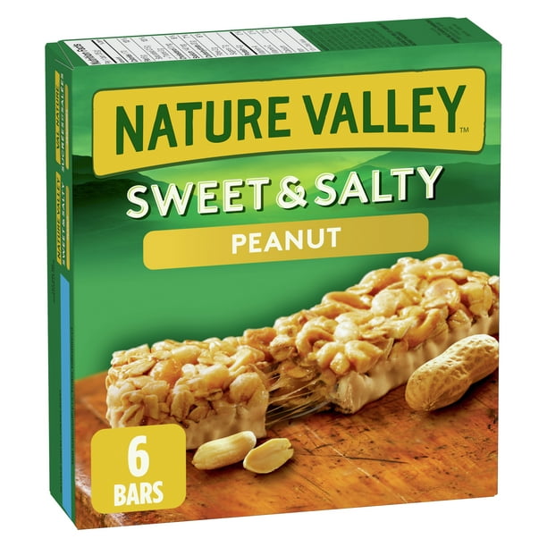 Val Nature Barre Granola, Sucrées et Salées, Arachides, 6 Barres 6 ...