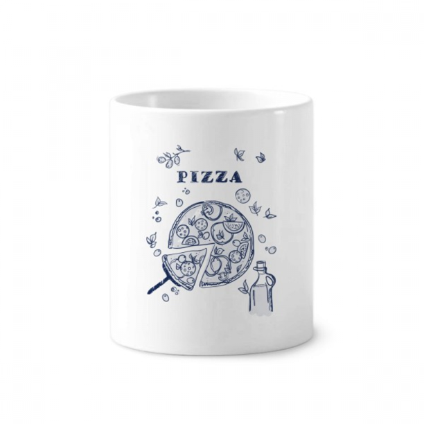 Line Drawing Pizza Italy Foods Toothbrush Pen Holder Mug Cerac Stand ...