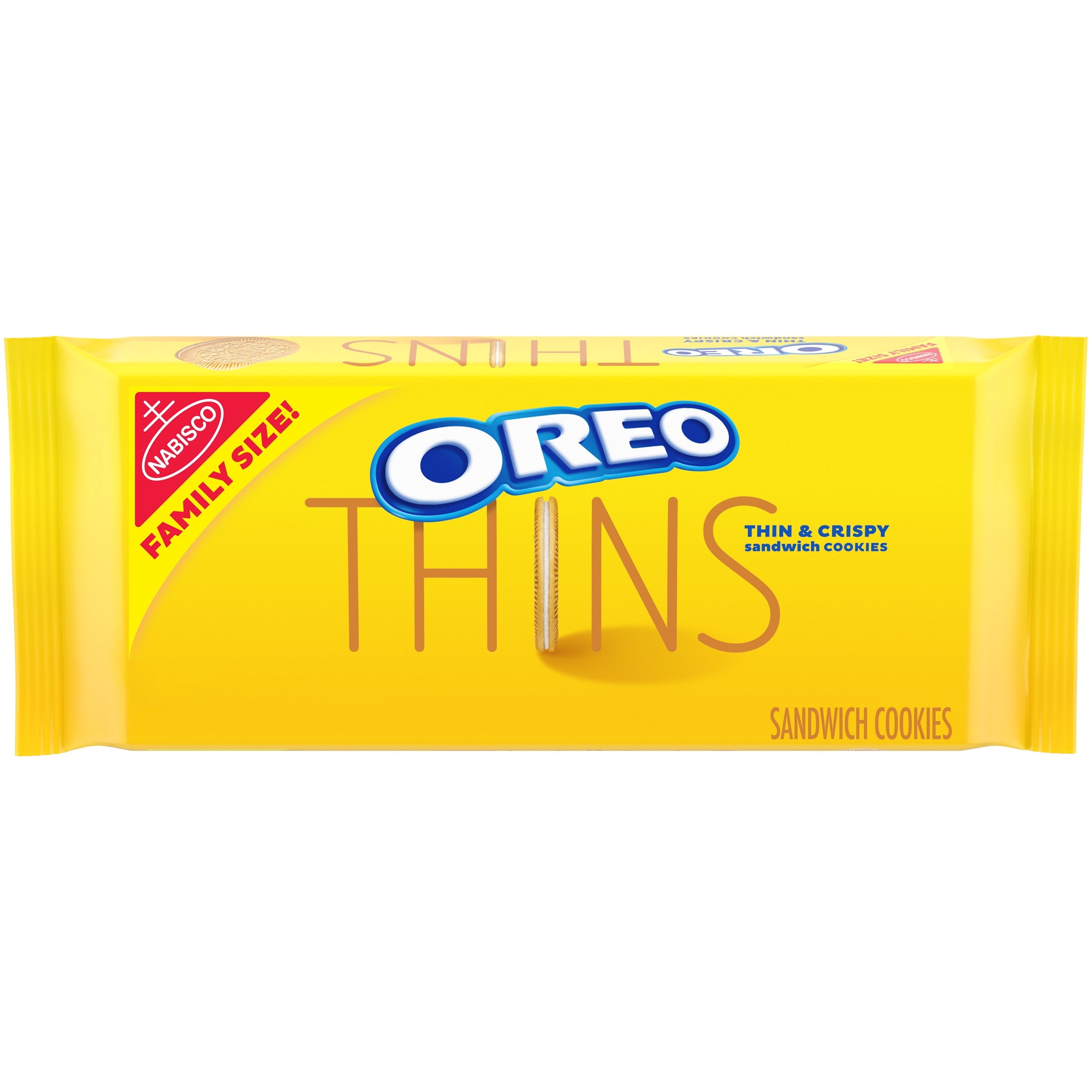 OREO Thins Golden Sandwich Cookies, 1 Resealable 13.1 oz Family Size ...