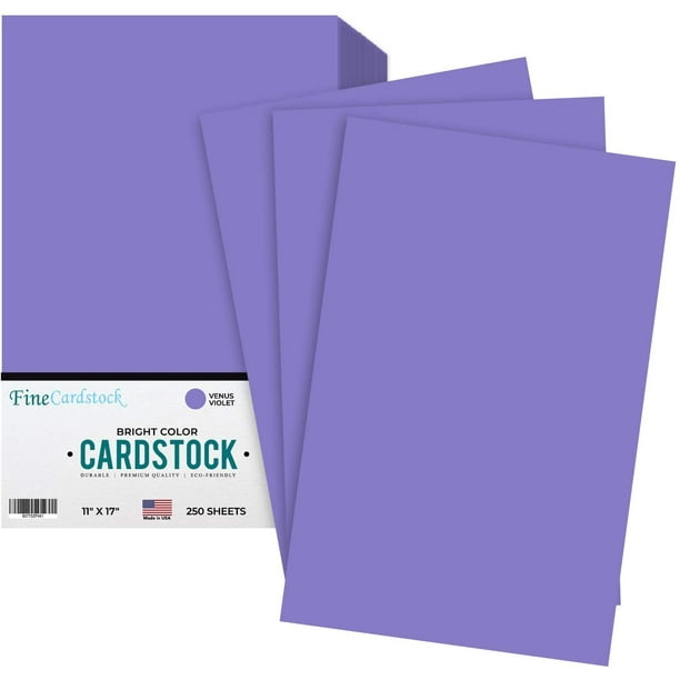 Premium Color Card Stock Paper | 250 Per Pack | Superior Thick 65-lb ...