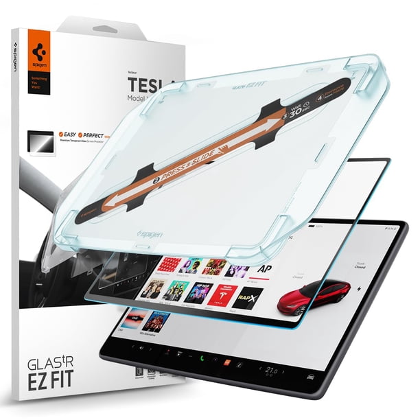 Protector de pantalla Spigen Glastr EZ FIT para Tesla Model 3 | Bodega ...