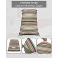 Colorful Striped Pillow Covers King Size 2 Pack, Sage Green Pink White ...