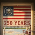 250 Years Patriotic American Flag Banner, 1776-2026 USA House Flag for ...