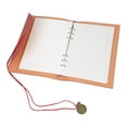 A5 Loose-Leaf Tri-fold Travel Handbook Pu Leather Notebook Stationery ...