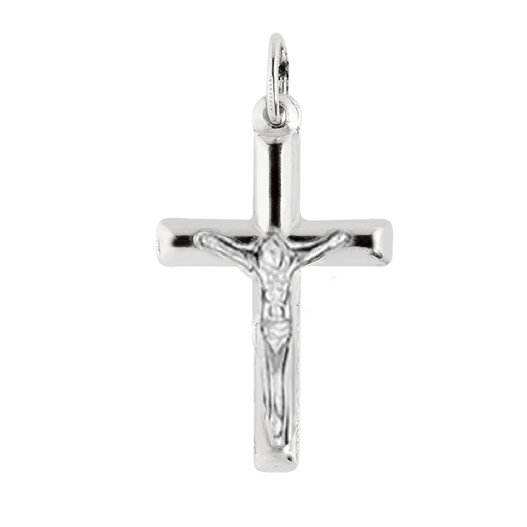 Children's Sterling Silver Baby Cross Crucifix Pendant Kids Religious ...