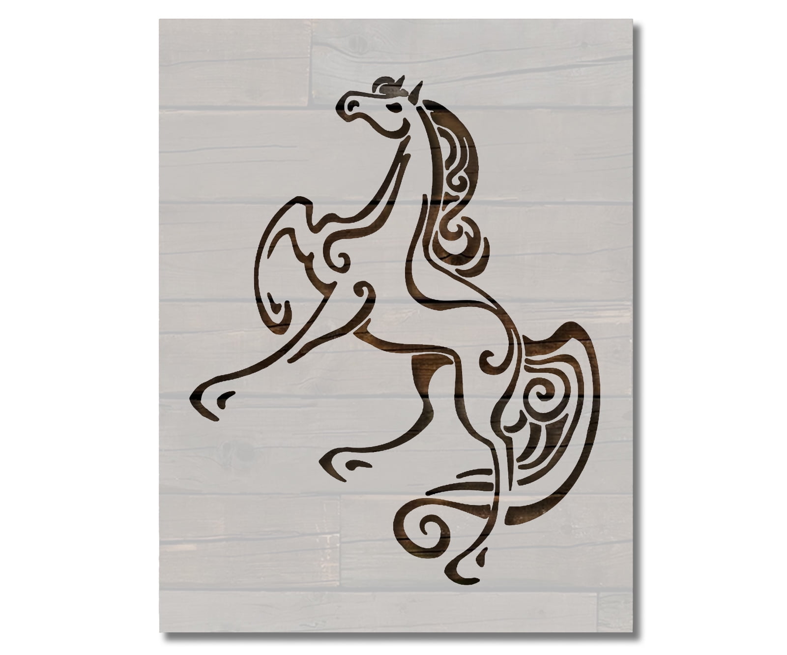 Galloping Horse Stencil Template Reusable 8.5 x 11 for Painting on ...