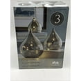 Evergreen LED Glass Raindrops, Set of 3 (Gray) - Walmart.com