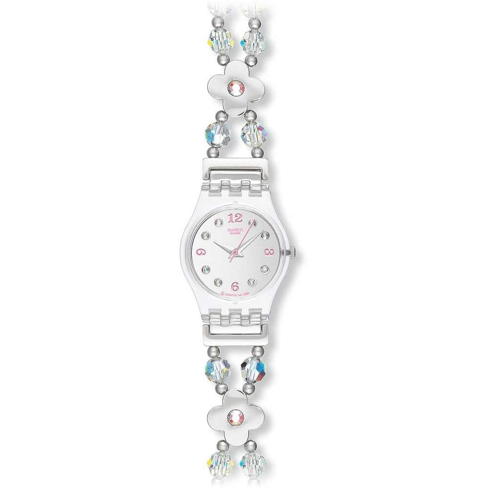 Swatch LK280G Women's First Romance Silver Dial Stainless Steel Strap ...