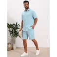 DARING DIVA Men's 2 Pieces Beach Shirt & Shorts Striped Textured ...