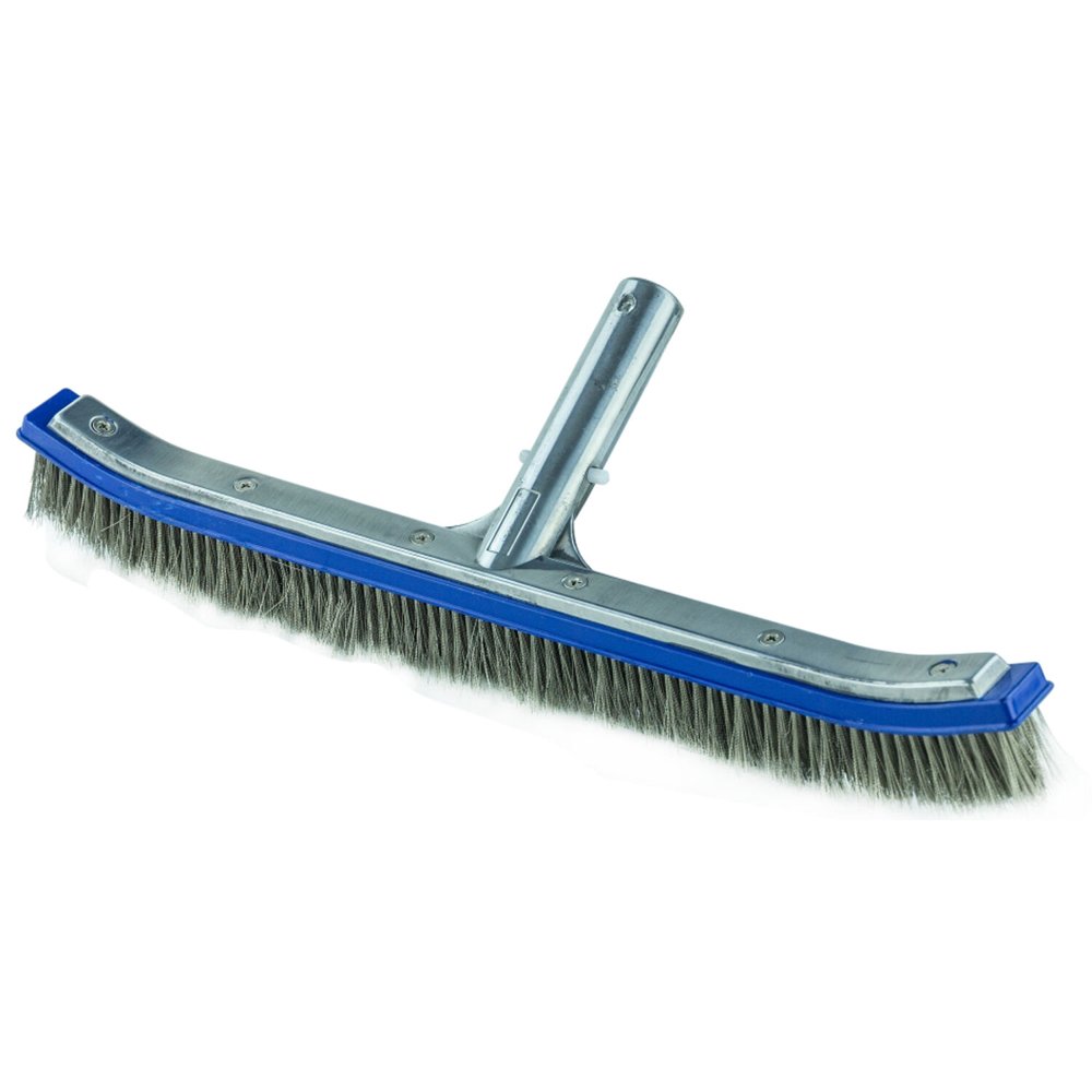 18" Aluminum Inground Pool Brush w/ Stainless Steel Bristles - Walmart ...