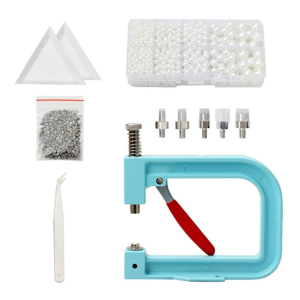 Pearl Setting Machine , Hand Press Pearl Setting Tool with 5 Sizes of ...