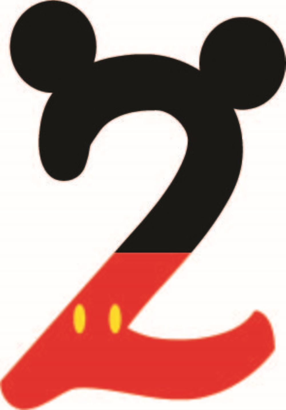 Number Two Cartoon Character Cartoons Decors Wall Sticker Art Design ...