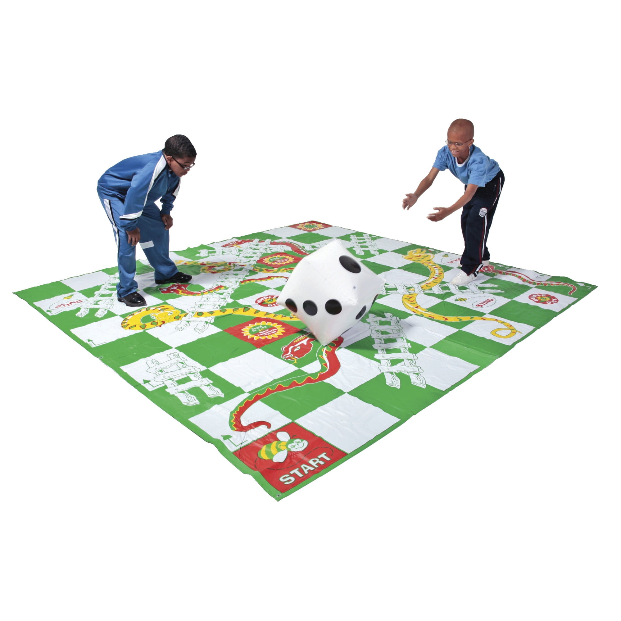 DOM Giant Snakes & Ladders Game, Set Includes 1 Giant Mat, 8 Stakes and ...