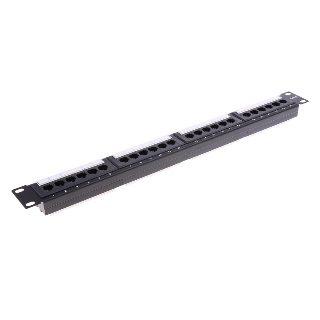 Buy 24-Ports cat six 1U Unshielded Rackmount Patch Panel Patch Panel ...
