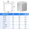 BDKWID-304 Stainless steel Pipe Fitting, Hex End Cap Pipe Fitting1-1/4 ...