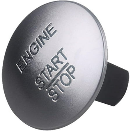 Car Engine Start Stop Push Button Switch Engine Ignition Switch（silver ...