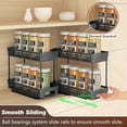 AOKIWO 2 Packs Pull-Out Spice Rack Organizer for Cabinets, Slide-Out ...