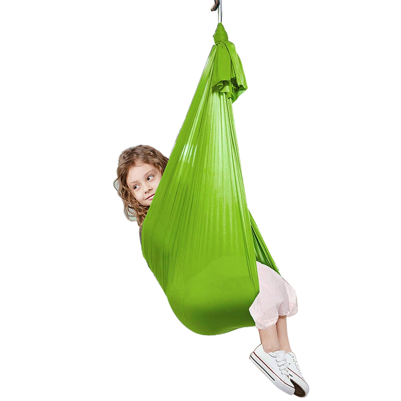 Hamaca elástica verde para niños para interior y exterior, para juegos ...