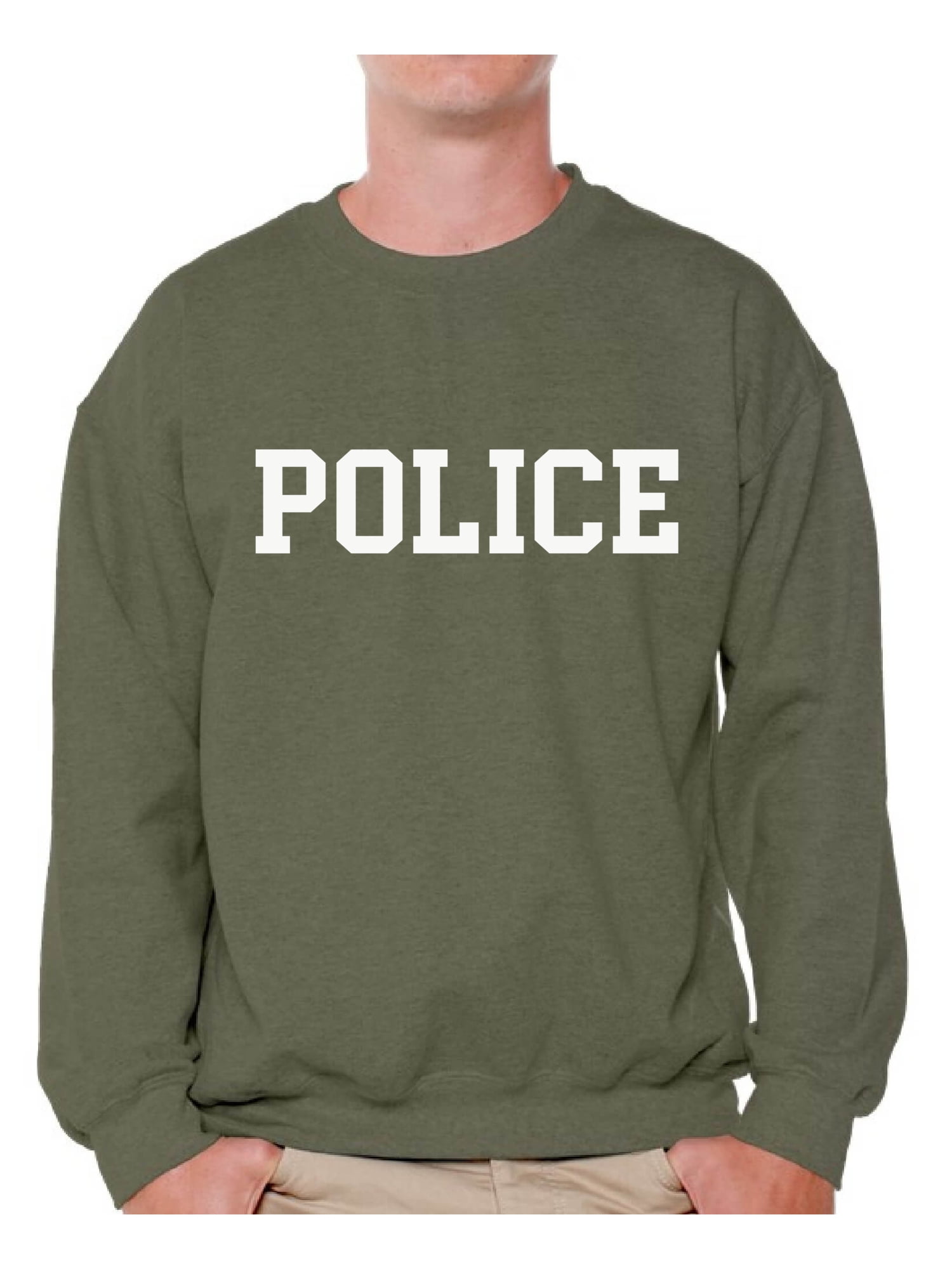 Awkward Styles Men's Police Sweatshirt Police Gifts for Him Police Men ...