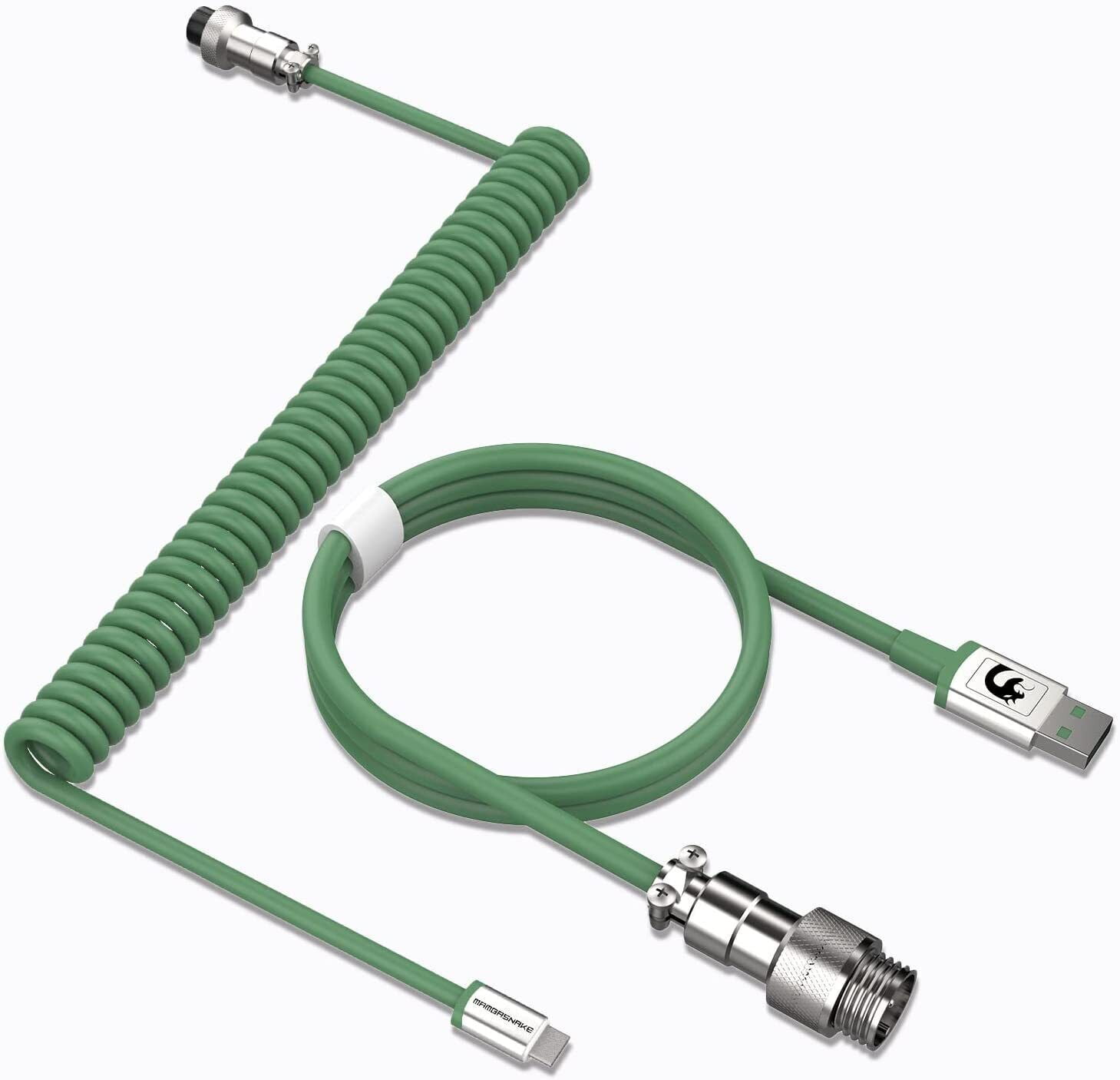 Mamba Snake Custom Coiled Keyboard Cable,Double-Sleeved Cable for ...