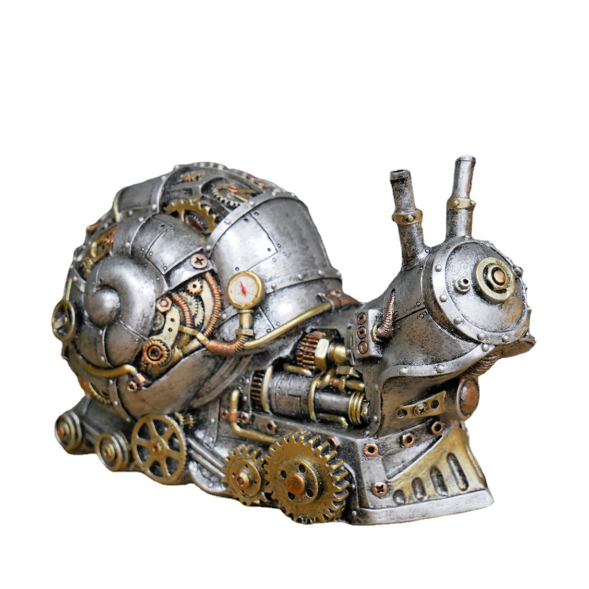 Multitrust Resin Statue, Mechanical Punk Style Animal Shape Snail ...