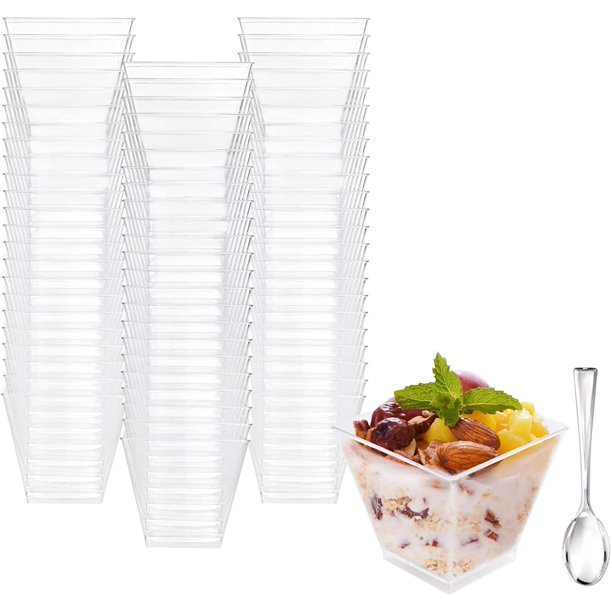 50pcs 2oz/60ml cups cups dessert cups clear reusable dessert cups ...