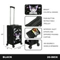 Free Shipping! Kuromi Black and Purple 20‚Äù Carry-On Suitcase With ...