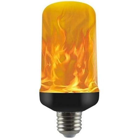 6 Pack LED Flame Effect Fire Light Bulbs,5W E27 Upside Down Effect ...