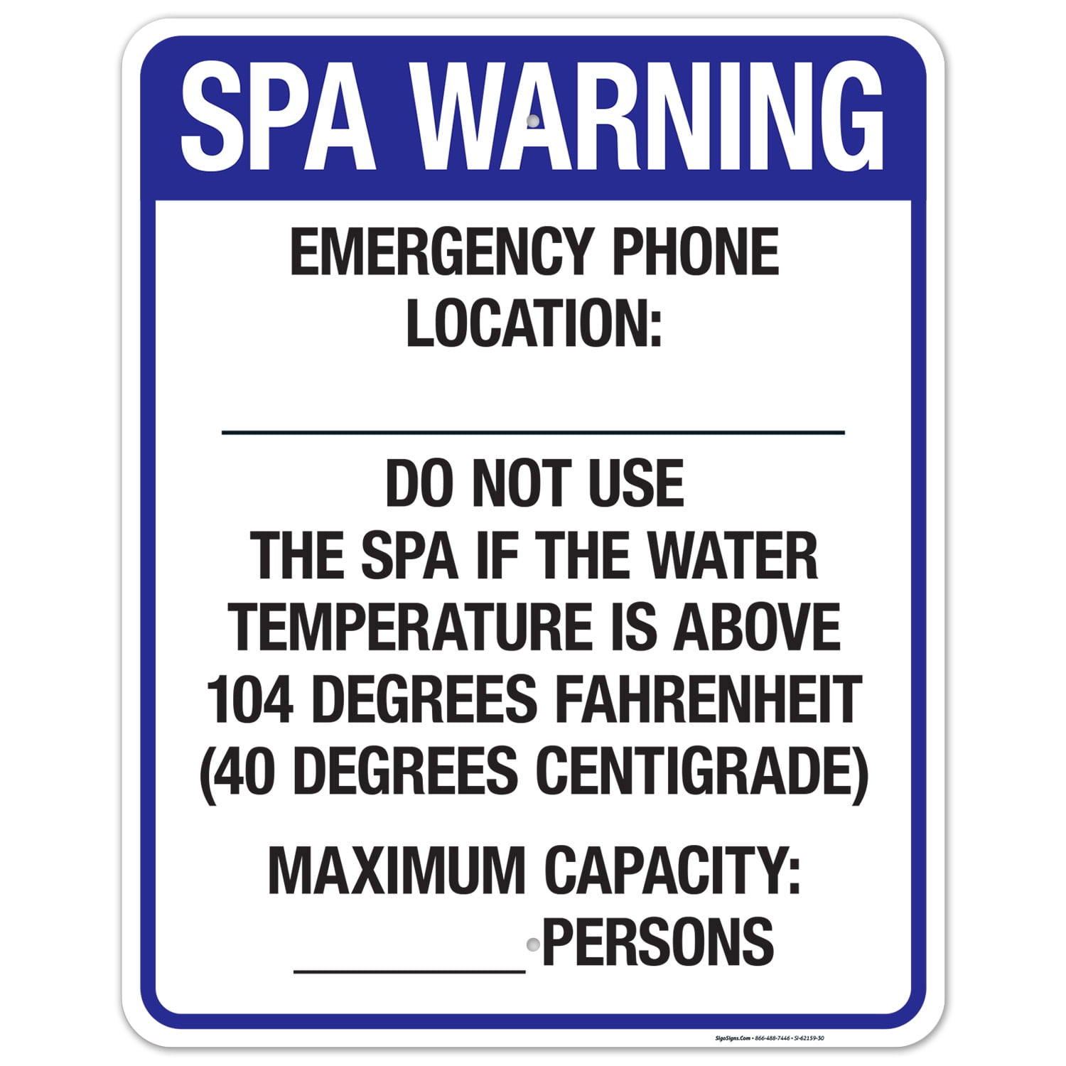 Texas Spa Warning Sign, Complies With State Of Texas Pool Safety Code ...
