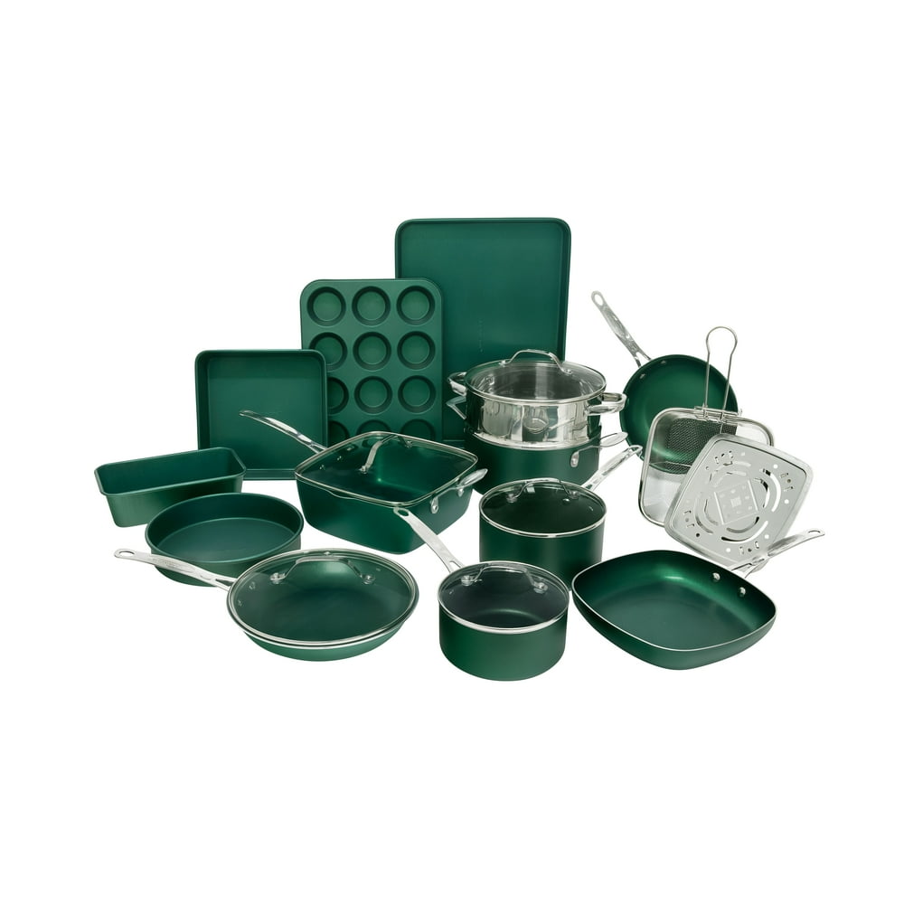 Granitestone 20 Piece Non-Stick Cookware Set, Granite Coated, PFOA Free ... Granitestone 20 Piece Non-Stick Cookware Set, Granite Coated, PFOA Free ...