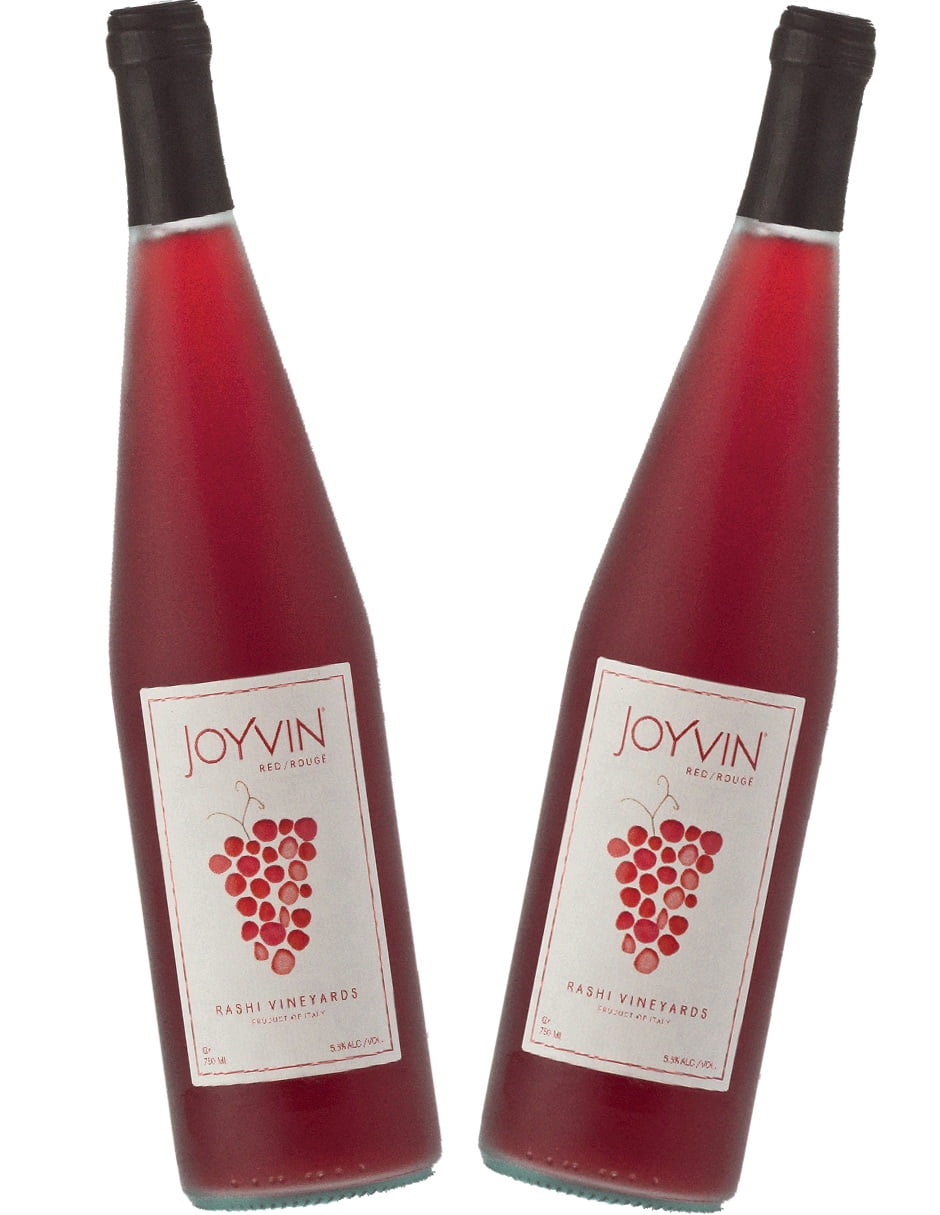 Kit x 2 - Vino Tinto Kosher Joyvin Red Rashi de 750 ml Italia Extra ...