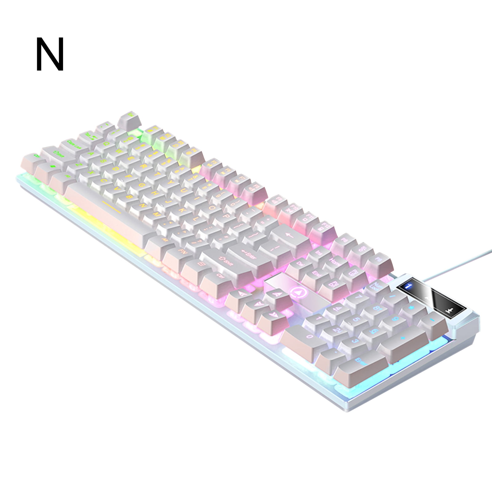 LIWEN K500 Wired Keyboard Backlight Mechanical Feel Color Matching 104 ...