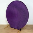 BalsaCircle 7.5 feet Purple Metallic Glittered Spandex Round Backdrop ...