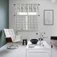 Black Kitchen Curtains Valance and Tier Set Cycling Pattern Rod Pocket ...