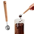 1 Pc Coffee Scoop, Stainless Steel Coffee Measuring Spoons with Wood ...