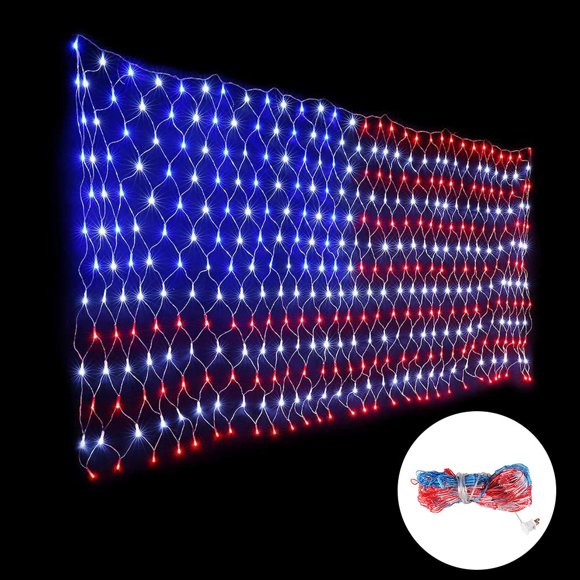 Lighted American Flag