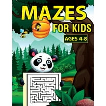 Maze Puzzles Book 50 Unsolved/50 Solutions: Mazes For Kids Ages 8-12 ...