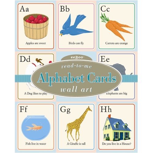 Tarjetas de pared con alfabeto Read-to-Me de eeBoo eeBoo 689196089831 ...