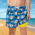 Angala Kids Shorts Cartoon Dog Print Elastic Waist Swim Trunks Summer ...