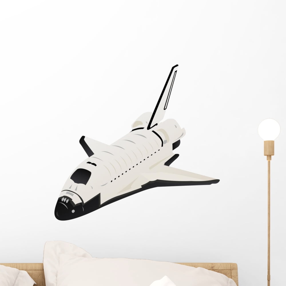 Space Shuttle Wall Decal by Wallmonkeys Peel and Stick Graphic (18 in W ...