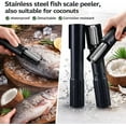 Electric Coconut Grater & Fish Scaler Remover, Cordless Handheld ...
