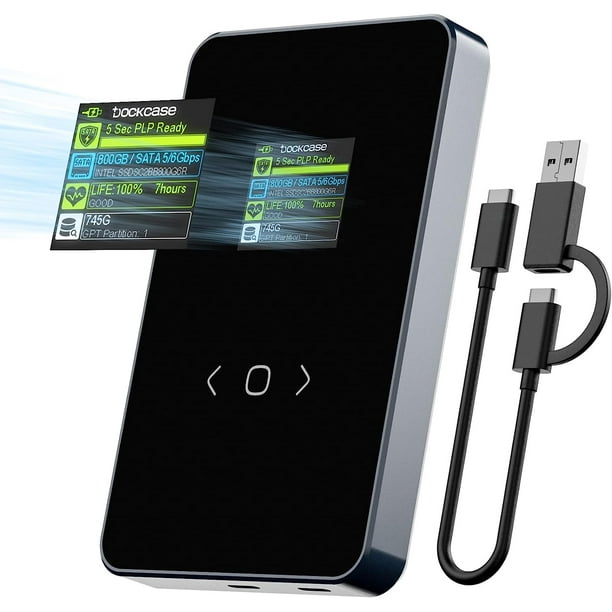 D Visual Smart 2.5 Hard Drive Enclosure,Support 5S PLP, USB 3.2 Gen 2 ...