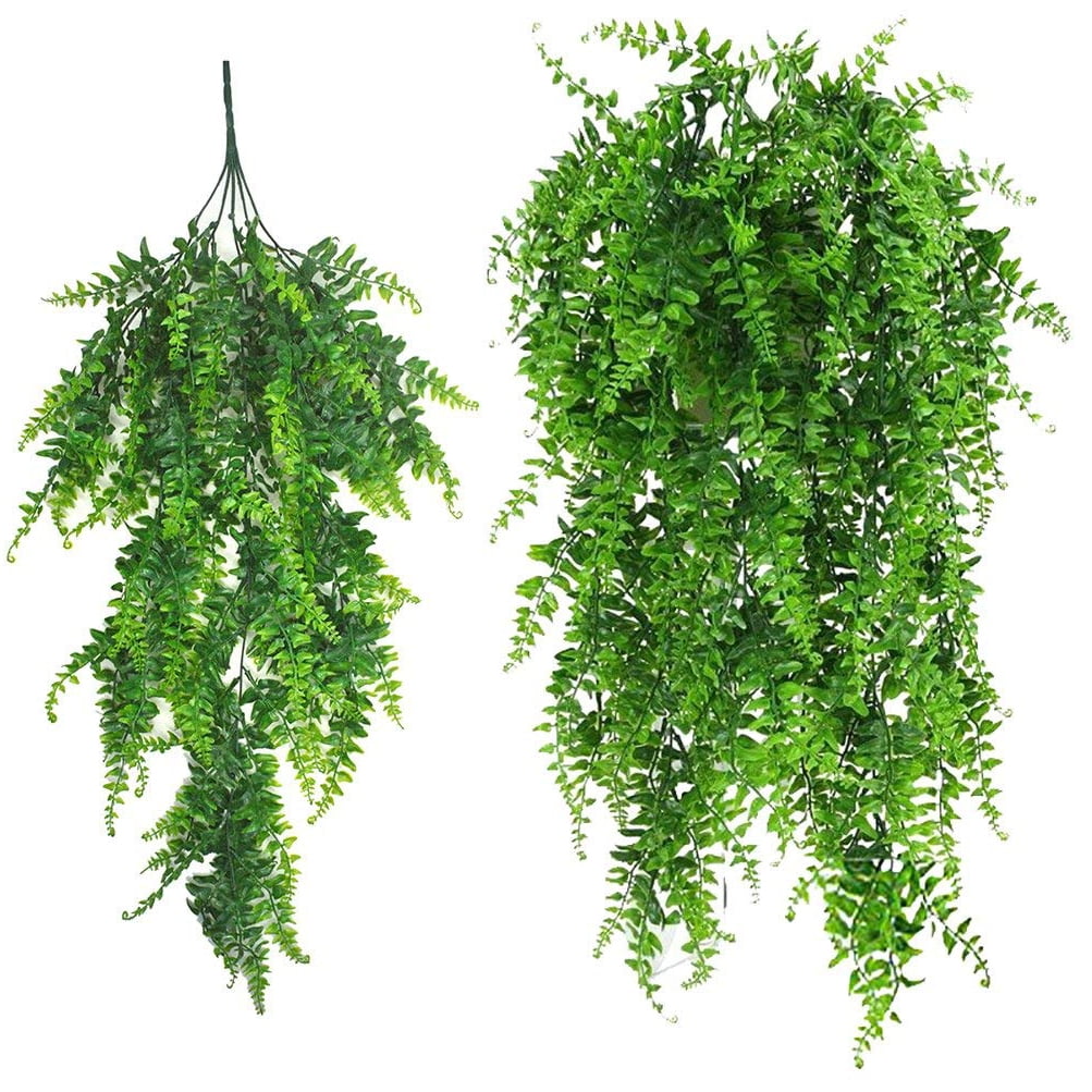 Plantas artificiales, helecho de Boston, ratán persa, hiedra falsa ...