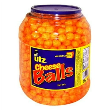 Utz Cheeseball Barrel, 28 Oz, Crunchy Cheese Snack, Made with Real ...