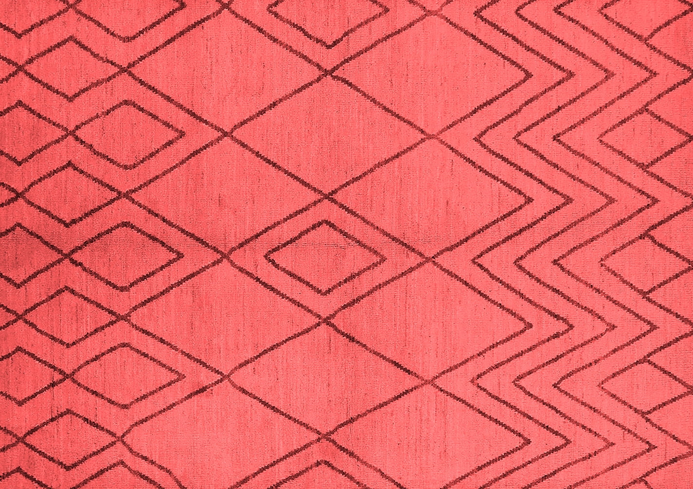 Ahgly Company Indoor Rectangle Solid Red Modern Area Rugs, 2' x 5 ...