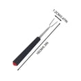 10Pcs 6.3 Inch Roasting Sticks, Telescoping Stainless Steel Forks ...
