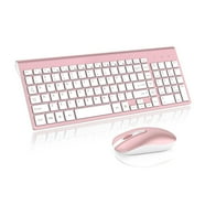 Cylo Wireless Touch Keyboard and Mouse Set Pink - Walmart.com