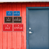 Signs ByLITA Classic Framed Fun Empuje/ Jale Pull Door Sign (Black ...