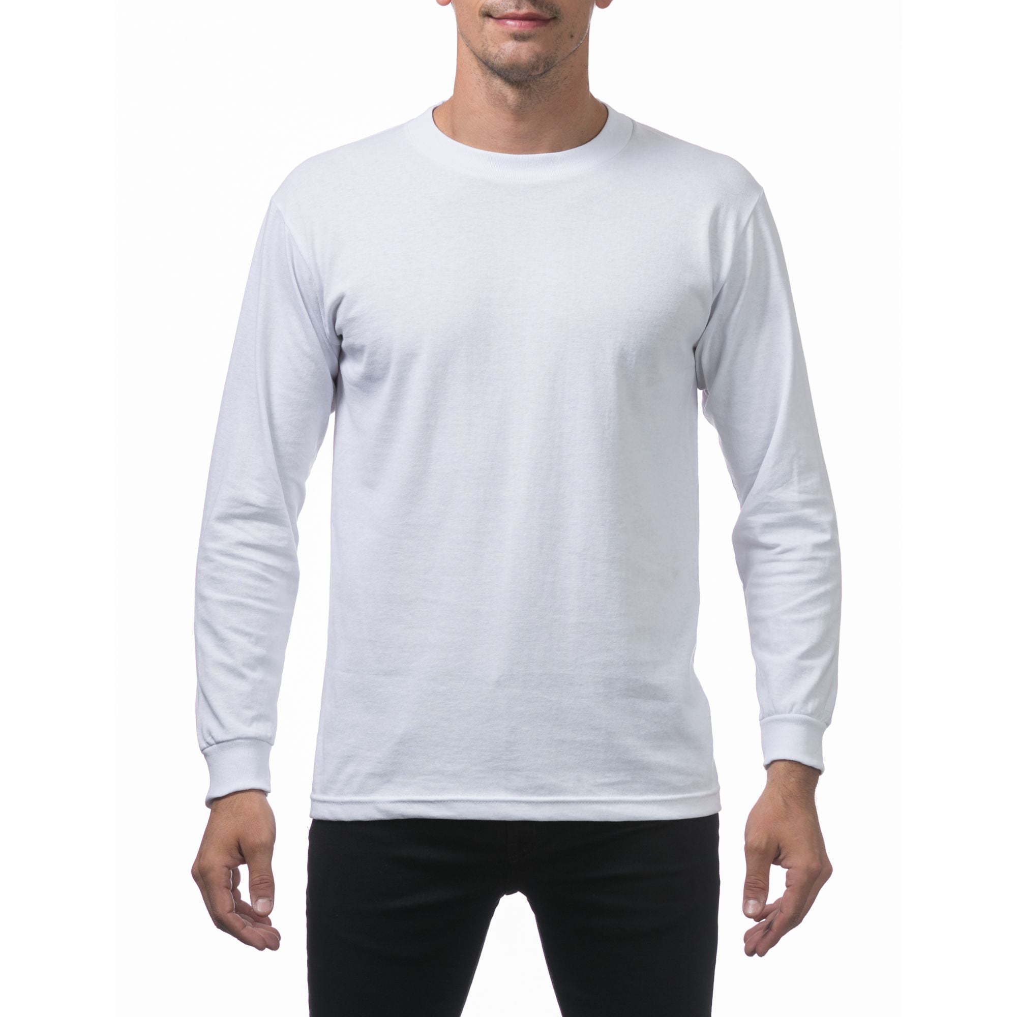 Pro Club Men's Comfort Cotton Long Sleeve T-Shirt - Walmart.com