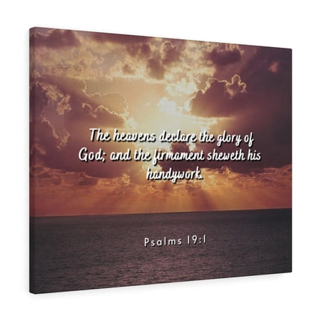 Scripture Walls Glory Of God Psalms 19:1 Bible Verse Canvas Christian ...